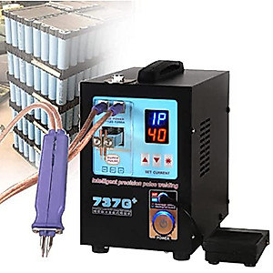 GAOMIN Battery Spot Welder 4.3kw High-Power Pulse Spot Welding Machine 737g Smart Precision Welding Large Battery Pack Induction,with 70bn Spot Welding Pen,Wire-Controlled Foot Switch