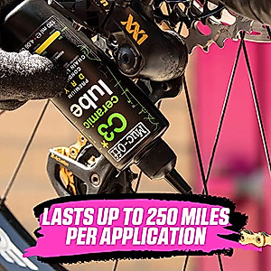 Muc Off C3 Ceramic Dry Chain Lube, 120 Milliliters - Premium Bike Chain Lubricant with UV Tracer Dye - Formulated for Dry and Dusty Weather Conditions