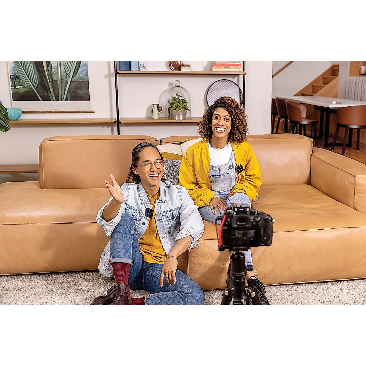 RØDE Wireless Go II Dual Channel Wireless System with Built-in Microphones with Analogue and Digital USB Outputs, with 2X Transmitter, Bundle with 2X Turnstile Audio Lavalier Microphone