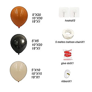 Double Stuffed Orange Apricot Black Balloon Garland Arch Kit-Orange, Apricot, Black Balloons For Baby Shower, Birthday Party, Bridal Shower, Celebrations