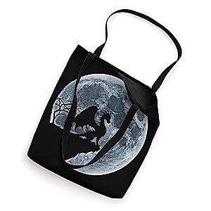 Dragon Halloween Costume Moon Silhouette Creepy Tote Bag