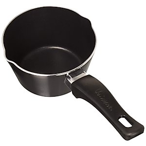 Uniware 5.5'' Nonstick Aluminum Saucepan With Pour Spouts,Dishwasher Safe,Heat-Resistant Handles (5.5 inch)