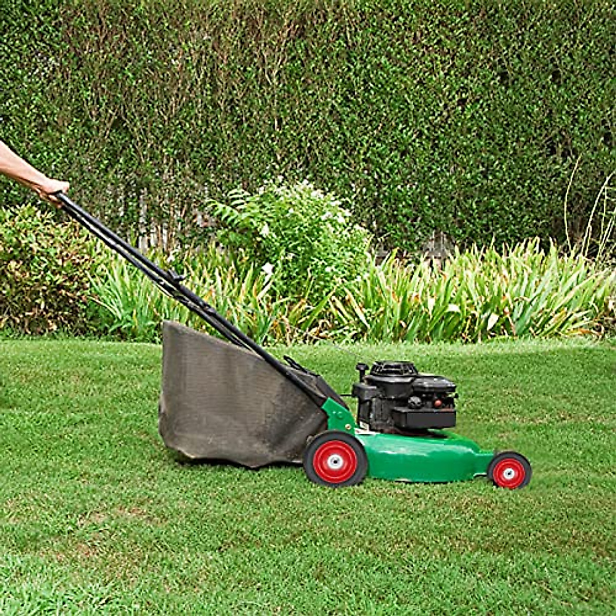 PINGEUI 4 PCS 6 Inch Solid Rubber Tire, Flat Free Solid Rubber Wheels, Hand Truck Replacement Wheels, 1/2-Inch Axle Hole, 176 lbs Max Load-Bearing Capacity