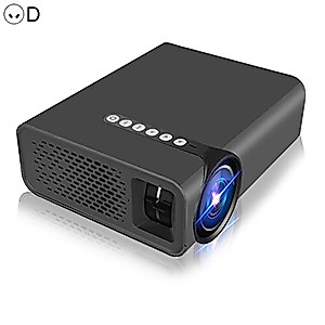 SamFansar Portable Projector SD-Card Slot 1080P Clear Image Portable Projector Easy Operation Remote Control AU Plug