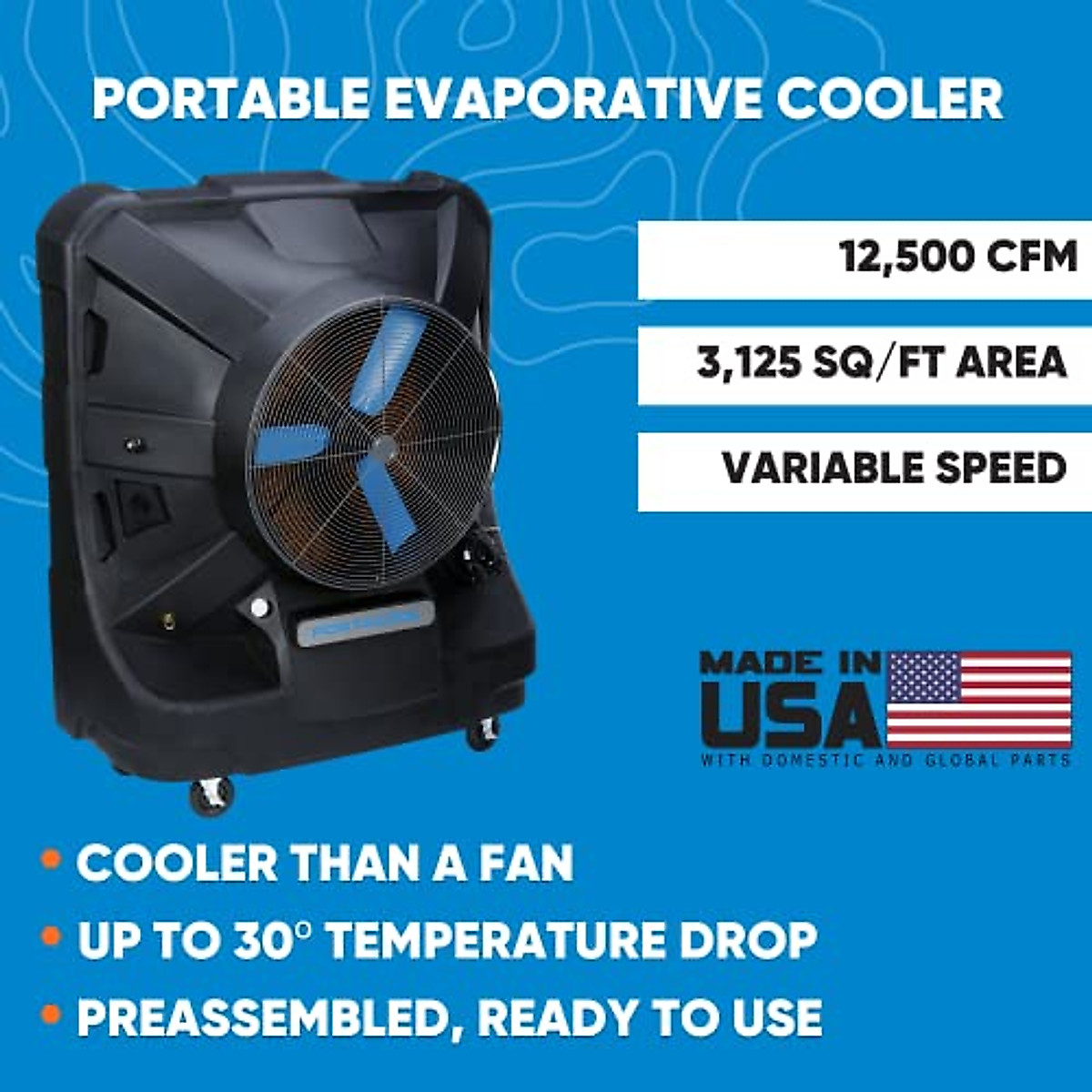 Portacool PACJS2601A1 Jetstream 260 Portable Evaporative Cooler