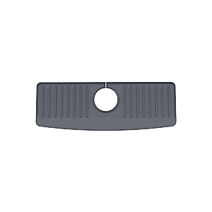 WeatherTech FaucetMat - Protect Your Kitchen & Bathroom Countertops - Dark Grey/Slate