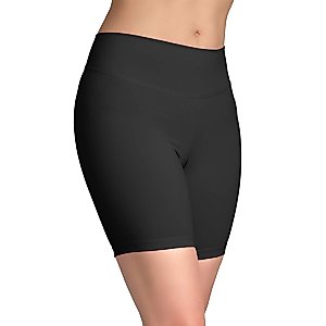 Liakada Girls' Bike Length Short-YXL-04 Black