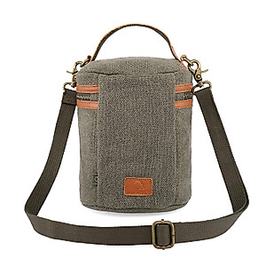 TSD Brand Pine Hill Canvas Bucket Bag (Olive)