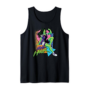 Marvel Studios She-Hulk LA Retro Eighties Style Disney+ Tank Top