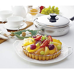 Vitakraft 6112 Frying Pan, 7.9 inches (20 cm), Induction Compatible, Stainless Steel, With Lid, Made in the USA