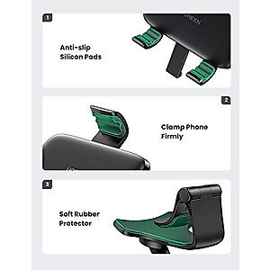 UGREEN Car Phone Holder Dashboard Cell Phone Clip Holder Dash Mount Compatible with iPhone 14 13 12 Pro Max Mini Plus, iPhone 11 SE XS XR 8 7 6 6S Mobile Phone, Black