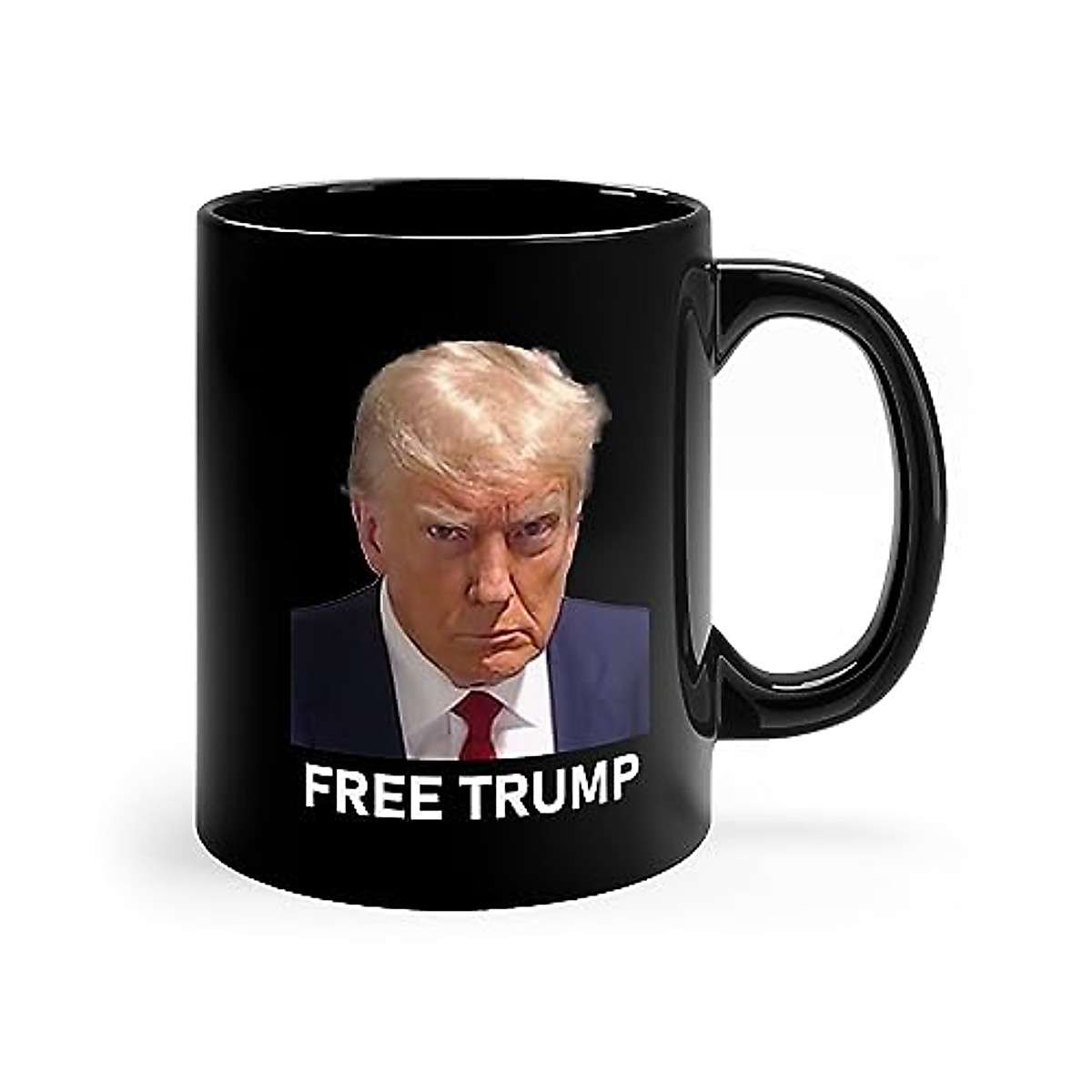 Brian Bula Trump Mug Shot Free Trump Coffee Mug Never Surrender Black Official Mugshot