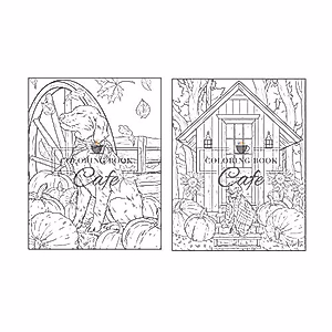 Country Autumn Coloring Book: An Adult Coloring Book Featuring Charming Autumn Scenes, Relaxing Country Landscapes and Cute Farm Animals