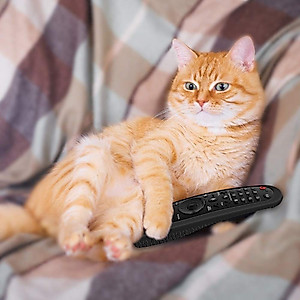 Silicone Protective Case for LG AN-MR20GA / AN-MR19BA / AN-MR18BA / AN-MR650A / AN-MR600 Remote Control [Anti-Lost] Anti Slip LG Magic Remote AKB75855501 Cover Skin Sleeve Protector (Black)