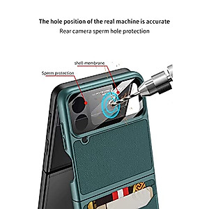 SHIEID Samsung Z Flip 4 Case with Ring, Galaxy Z Flip 4 Case with Screen Protector Electroplating Border Design Protective Cover for Samsung Galaxy Z Flip 4 5G, Mist Gold