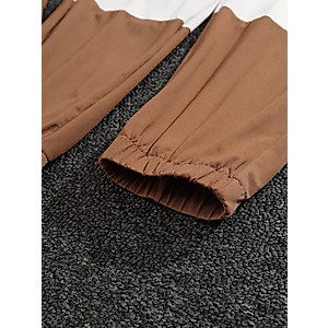 Milumia Girl's 3 Piece Outfits Colorblock Crop Tank Top and Sweatpants with Long Sleeve Hoodie Multicolor 11-12 Years