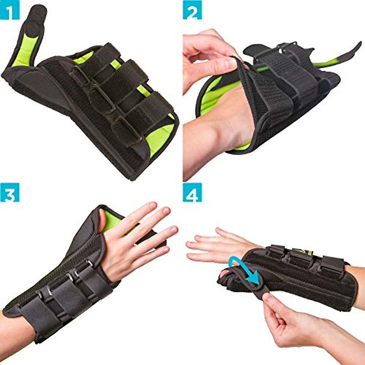 BraceAbility Thumb & Wrist Spica Splint | De Quervain's Tenosynovitis Long Stabilizer Brace for Tendonitis, Arthritis & Sprains Forearm Support Cast (XS - Left Hand)