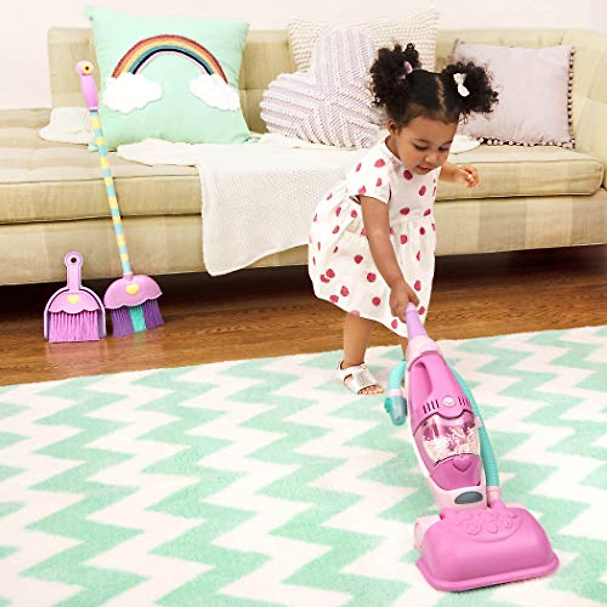 Battat- Play Circle- House Cleaning Set For Kids – Toy Vacuum – Hand Vacuum For Toddlers- Pretend Play – 3 years +