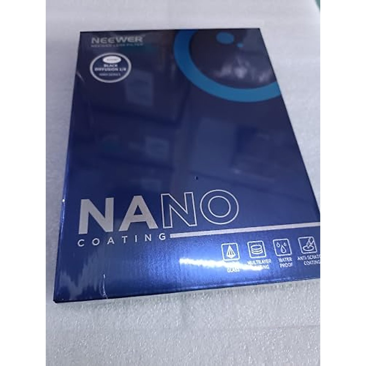 NEEWER 1/4 Black Diffusion Mist Dreamy Effect 4"x5.65" Cinema Square Filter (Rectangular) with HD Optical Glass Compatible with Tilta Compatible with SmallRig Matte Box for Cinematic Photo Videography
