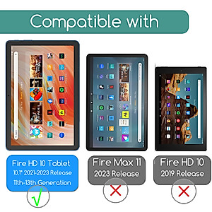 KEANBOLL 3-Pack Anti Glare Screen Protector for All-New Amazon Fire HD 10/Fire HD 10 Plus 10.1 Tablet (2023-2021 Release,13th-11th Generation),Eye Protection&Anti Glare&Anti Fingerprint Filter