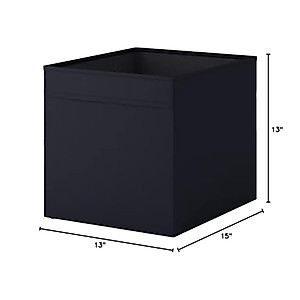 Ikea Drona Box (Black, 3 Pack (L:15" x W:13" x H:13"))