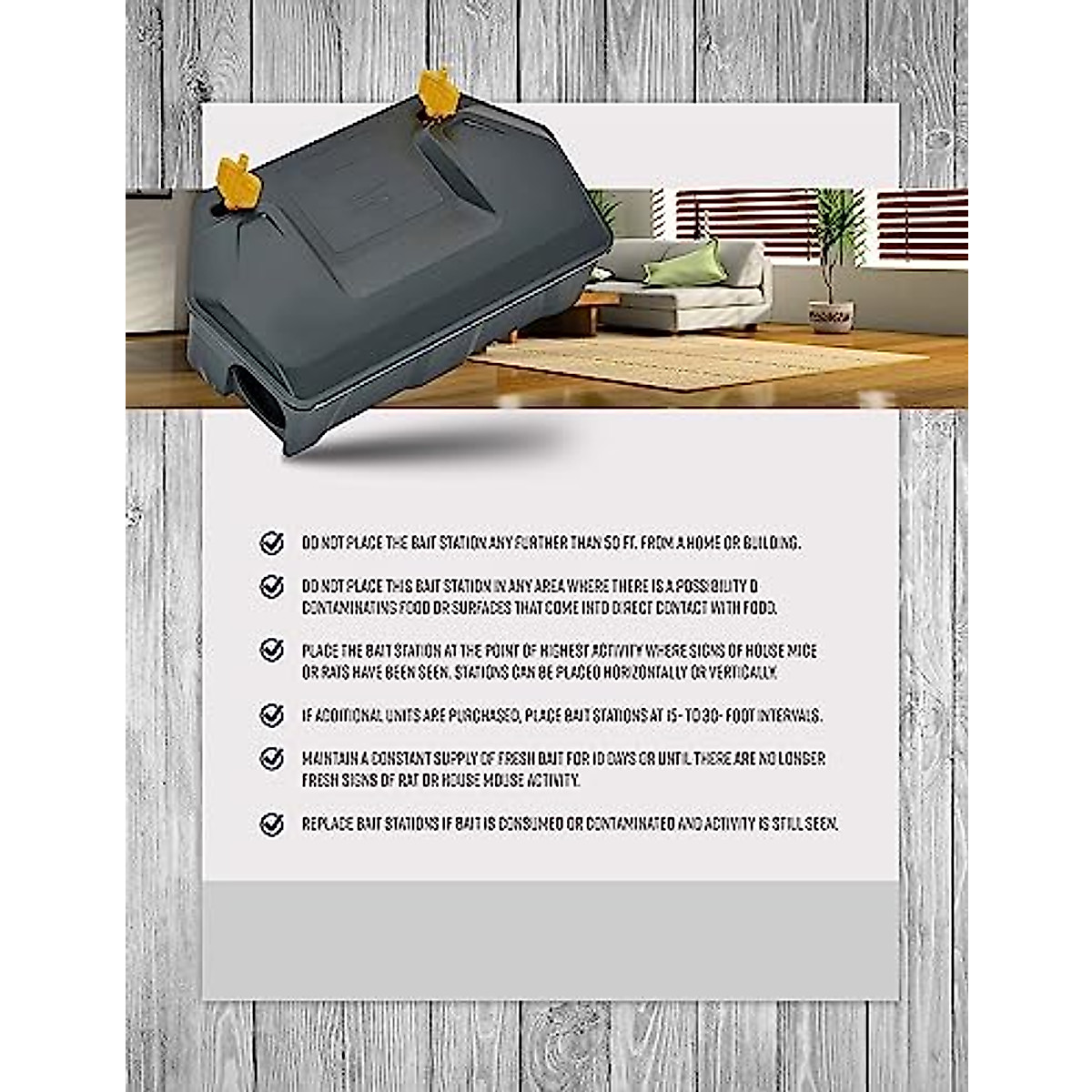 Rat Bait Station Outdoor 2 Pack - Rat Trap Outdoor with Key Eliminates Rats Fast. Keeps Children and Pets Safe Indoor Outdoor (2 Pack) (Bait not Included)