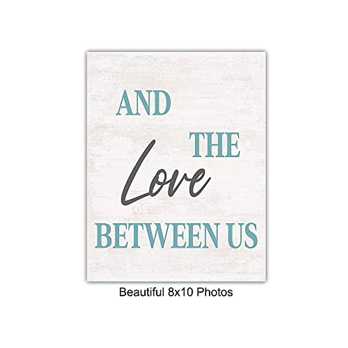 Dining Room, Kitchen Decor - Bless the Food Before Us Sign - Teal Blue Wall Art Set - Vintage Style Home Decor - Gift for Cooks and Chefs - Great Engagement, Anniversary or Birthday Gift for Women