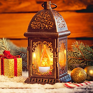 AYOGU 6-Pack LED Flame Light Bulb, 3 Mode E12 Edison Bulb, 1.2W Warm White, for Chandelier, Halloween Decorations, Christmas, Outdoor, Indoor