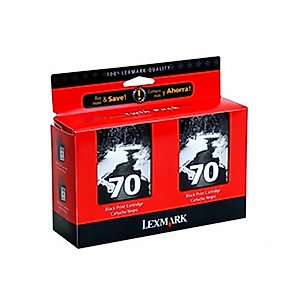 Lexmark X4270 Black Ink Cartridge Twin Pack (OEM) 600 Pages Ea.