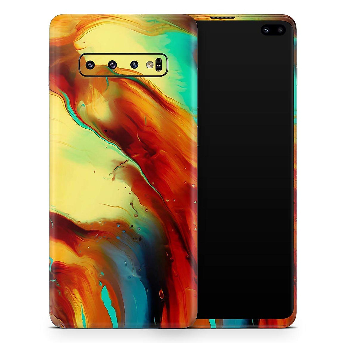 DesignSkinz Blurred Abstract Flow V36 Protective Vinyl Decal Wrap Skin Cover Compatible with The Samsung Galaxy S20 (Screen Trim & Back Glass Skin)