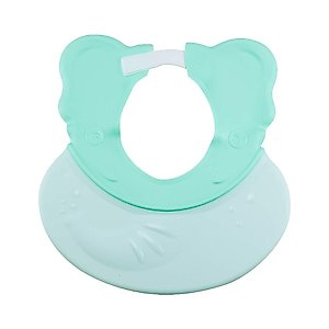 Topwon Baby Shampoo Shower Cap/Bath Hat,AdjustableSilicone Visor Hat for Toddler,Ears Protection (Green)