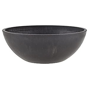 PSW Arcadia Products, Centerpiece Bowl, Fairy Garden Planter M20DC, 8 Inch, Dark Charcoal