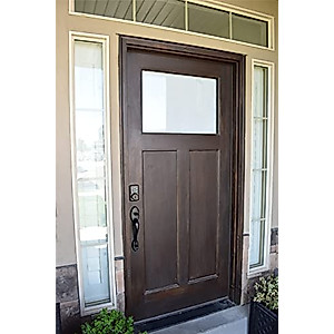 Small Front Door Curtain Washable (25"w x 20"L Bright White)