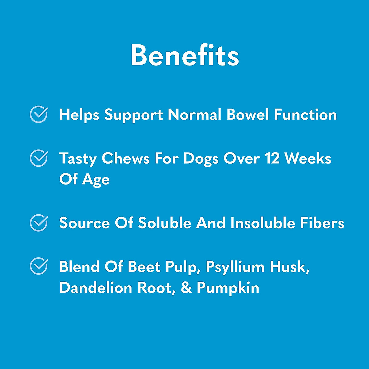 MySimplePetLab Dog Fiber & Probiotics Soft Chews | Promote Healthy Gut & Digestive Health for Dogs | Fiber Supplements & 5 Strain Probiotic Blend Treats