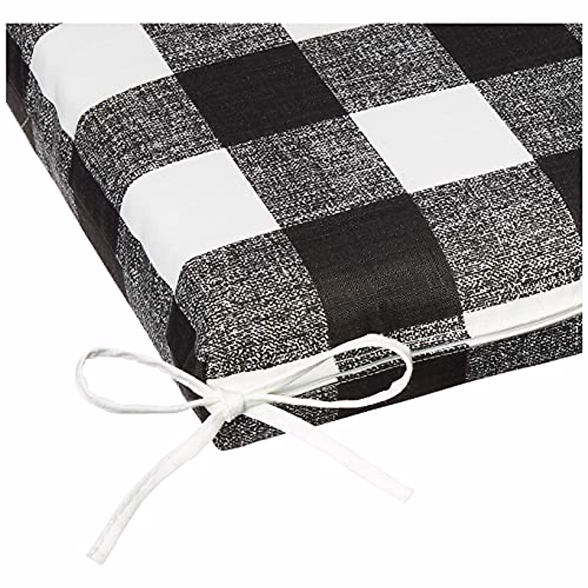 Pillow Perfect Outdoor/Indoor Anderson Matte Bench/Swing Cushion, 1 Count (Pack of 1), Black