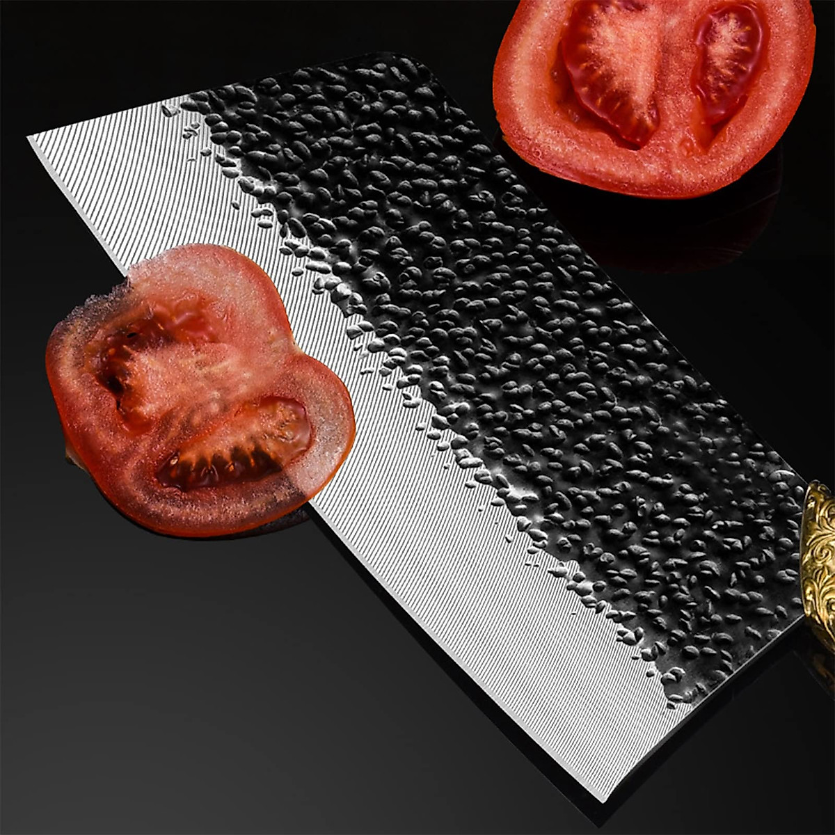 Meat Cleaver-8.3inch Butcher Knife，Hand Forged cleaver knife heavy duty，Ultra Sharp Carbon Steel Chinese Chef Knife for Home&Outdoors