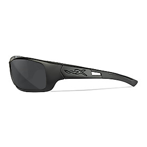 Wiley X Slay Sunglasses, Safety Glasses for Men and Women, UV Eye Protection for Shooting, Fishing, Biking, and Extreme Sports, Matte Black Frames, Grey Tinted Lenses Ballistic Rated