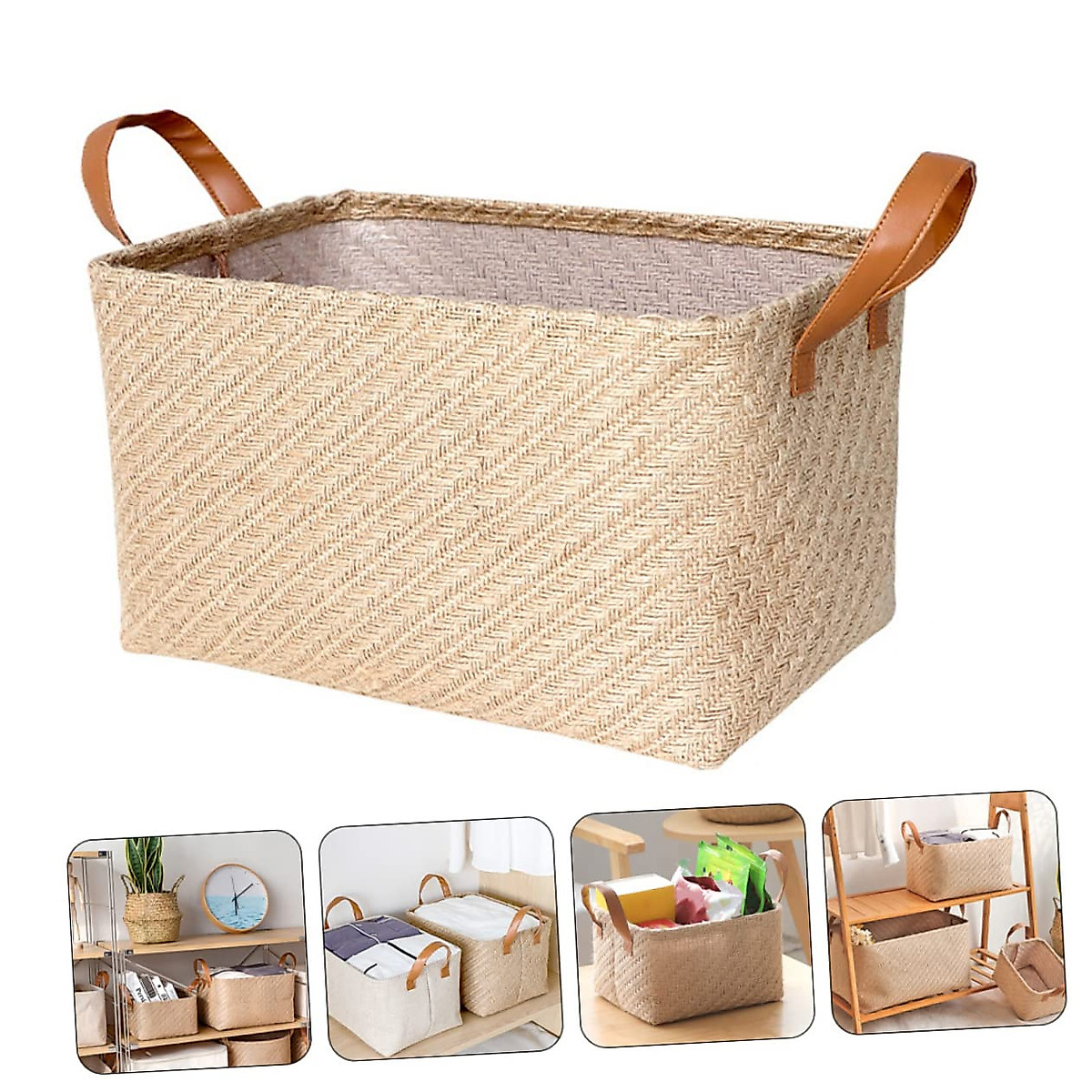 ORFOFE Foldable Storage Basket Closet Baskets Shelf Basket Nursery Decor Storage Cubes Clothes Storage Basket Baskets for Organizing Closet Bin Toy Canvas Desktop Fabric Laundry Basket
