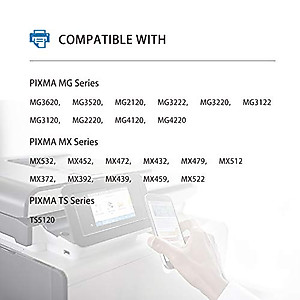 TEINO Remanufactured Ink Cartridge Replacement for Canon PG-240XL 240 XL CL-241XL 241 XL for Canon PIXMA MG3620 TS5120 MX532 MG3520 MX452 MX472 MX432 MG2120 MG3222 Printer (Black, Tri-Color, 2 Pack)