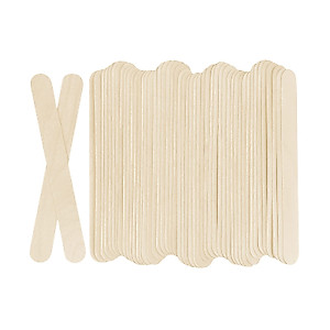 KTOJOY 200Pcs Jumbo Wooden Craft Sticks Wooden Popsicle Craft Sticks Stick 6” Long x 3/4”Wide
