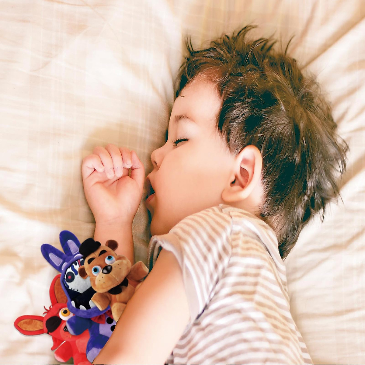 TZMAPU Fazbear Plush Foxy, Withered Purple Bunny, Stuffed Animal Figure Toys Gift for Kids, Security Breach Plush for Lovers (3PCS)