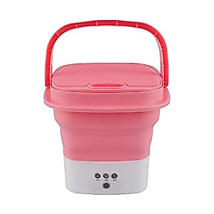 A2B Mini Portable Washing Machine Foldable Small Laundry Machine with Drain Basket Lightweight Washer Touch Screen and Timer Reusable Washing Machine for Baby Clothes Underwear Socks A2B