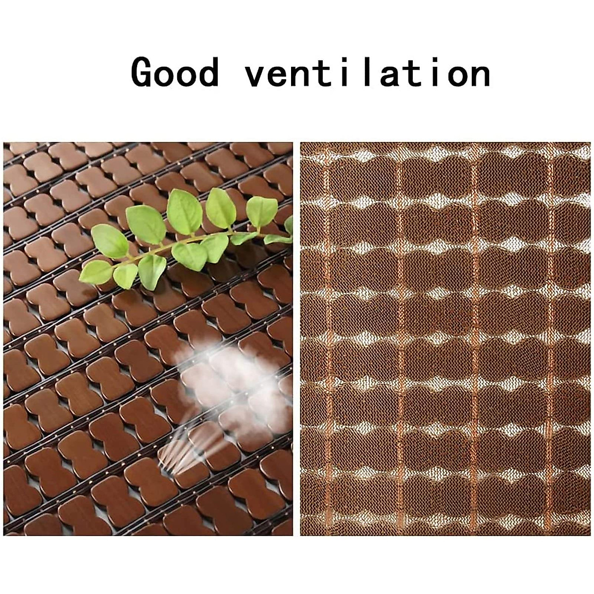 TBQATNTS Summer Sleeping Mat Foldable Summer Bed Mat Cool Sleeping Mattress Cooling Bed for Home School Dormitory,Brown,150 * 195cm