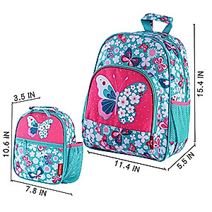 Daaupus 12-Inch girl preschool backpack,Kids Backpack for Boys & Girls, Perfect for Daycare and Preschool, Unique design print backpack for school and travel