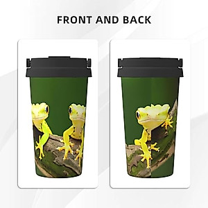 WANGZHAO Two Geckos Print Double Wall Stainless Steel Vacuum Insulated Tumbler Cup Home Thermal Cup