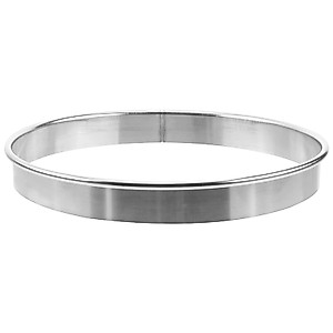 Tart Baking Ring Kitchen Bakeware Ring Pizza Ring Cake Ring Round Cake Mousse Ring Pizza Saucing Ring Cake Mousse Ring Stainless Steel 7 inch Pizza Baking Ring Pizza Pan Ring Pastry Ring