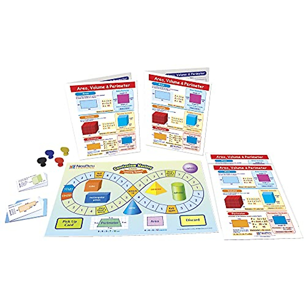 NewPath Learning 23-6946 Area, Volume and Perimeter Learning Center Game (Grades 3-5)