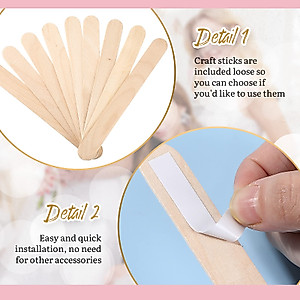 33 Pieces Say Yes to the Dress Signs Paddles Wedding Dress Shopping Signs with Wood Sticks and Double Side Tape for Bridesmaids and Brides Bachelorette Party Games Gifts