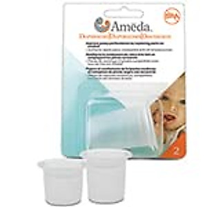 Ameda HygieniKit Silicone Replacement Diaphragms, Clear, Closed-System Pumping, Breastfeeding Equipment & Accessories (2 Count)