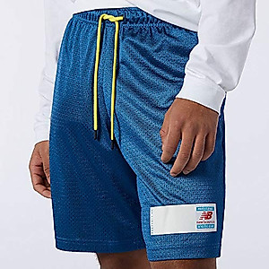 New Balance Men's NB Essentials Mesh Short, Captain Blue , Small